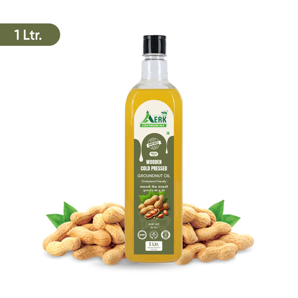 Wooden Cold Pressed Groundnut Oil – Bhakti Oils